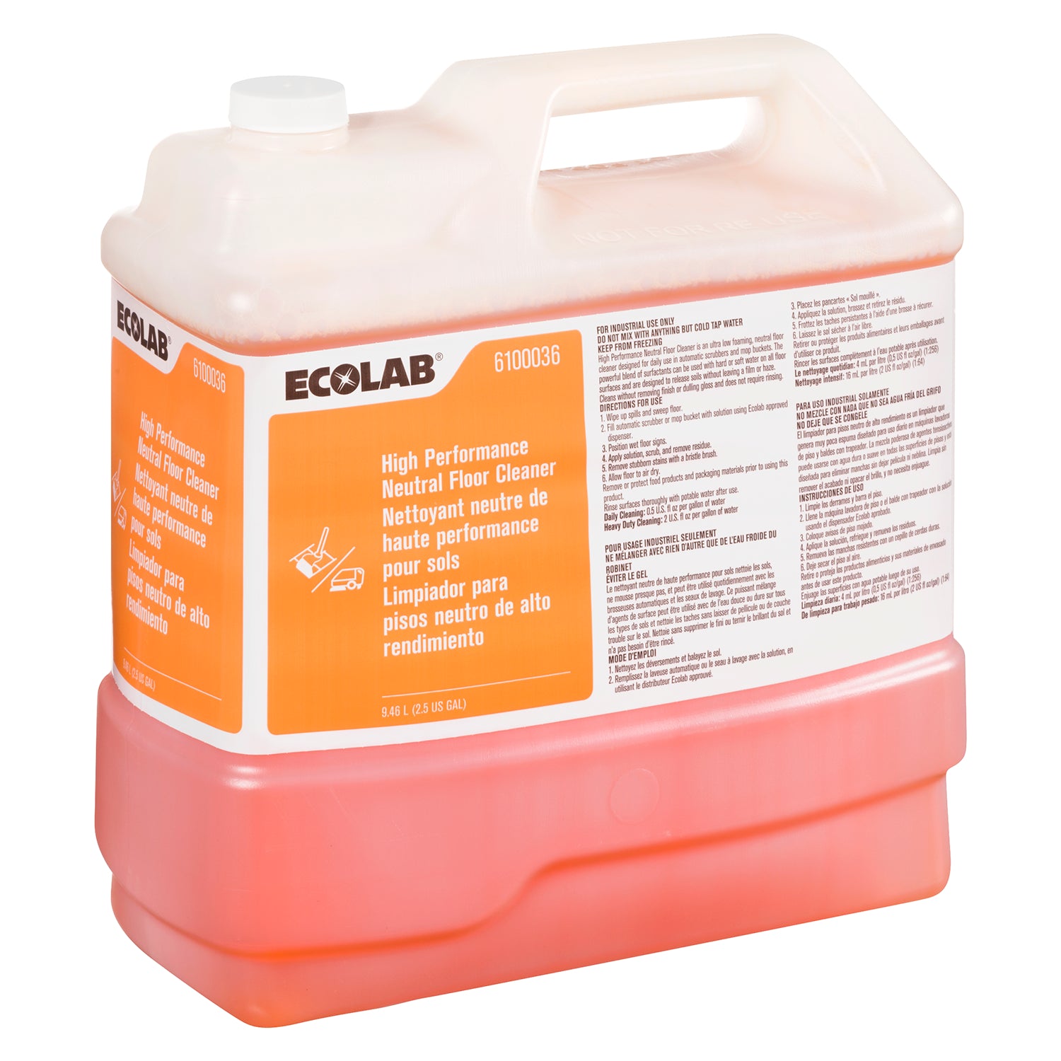 Cleaner Floor High Performance Neutral Oasis - 1 x 2.5 gal - Ecolab ...