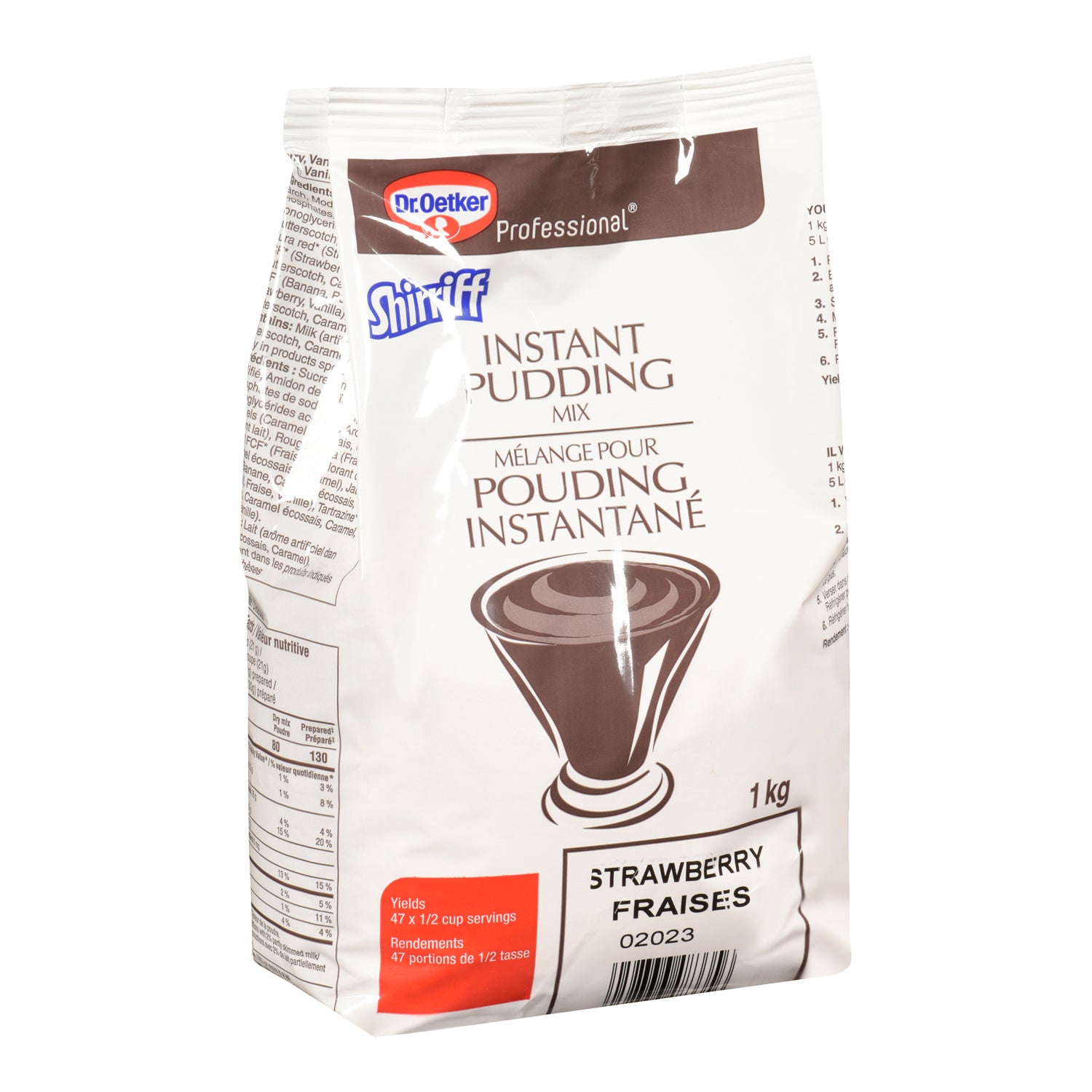 Pudding Strawberry Powder Instant - 2 x 1 kg - Shirriff - Baking Mixes ...