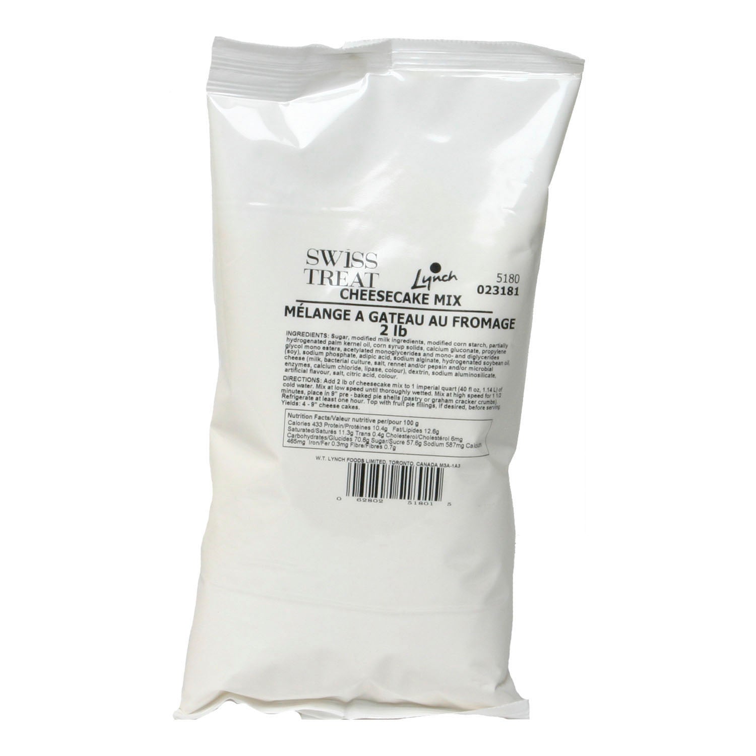 Cheesecake Mix - 6 x 2 Lbs. - Swiss Treat By Lynch - Baking Mixes and ...