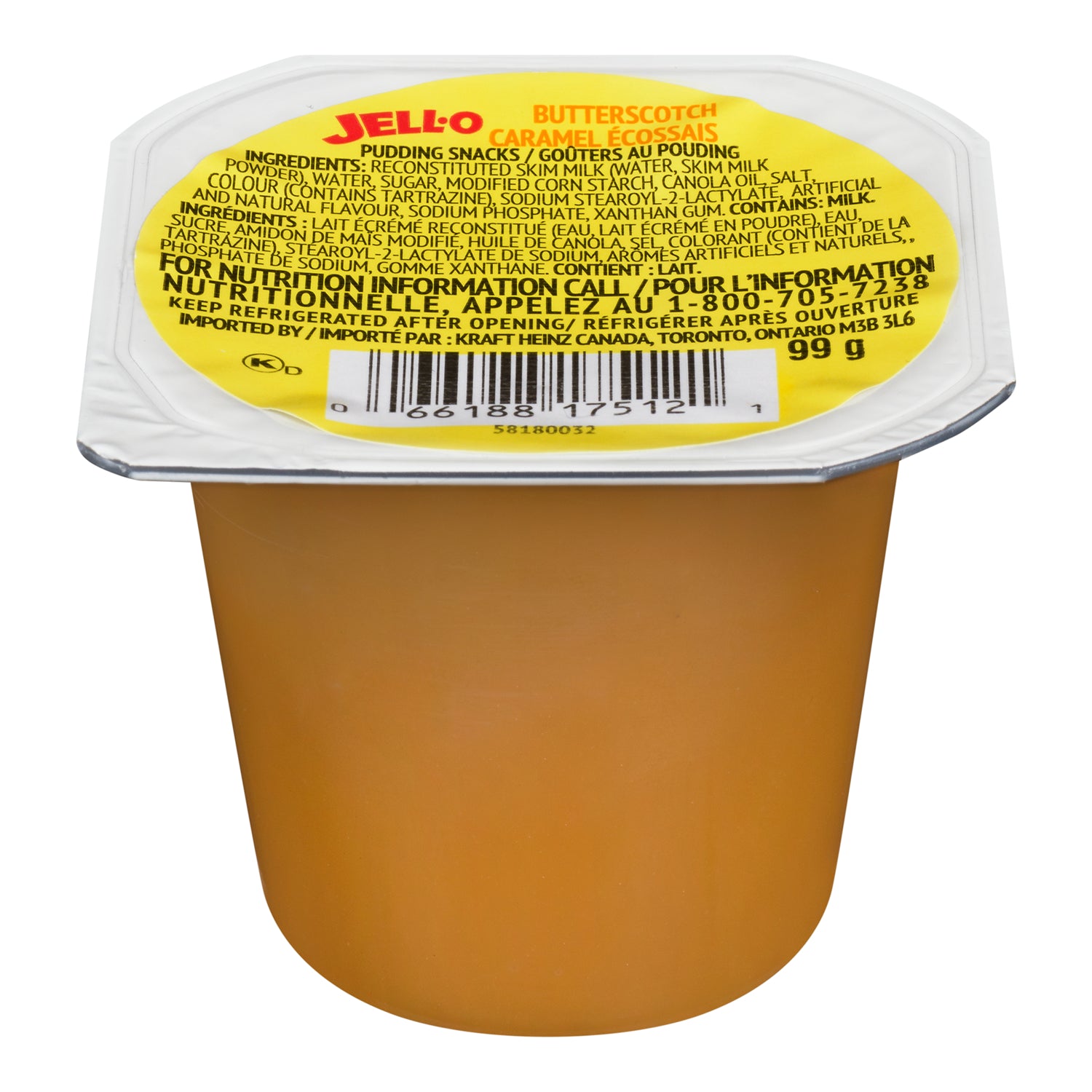 Pudding Butterscotch Snacks - 24 x 99 g - Kraft - Baking Mixes and Ing ...