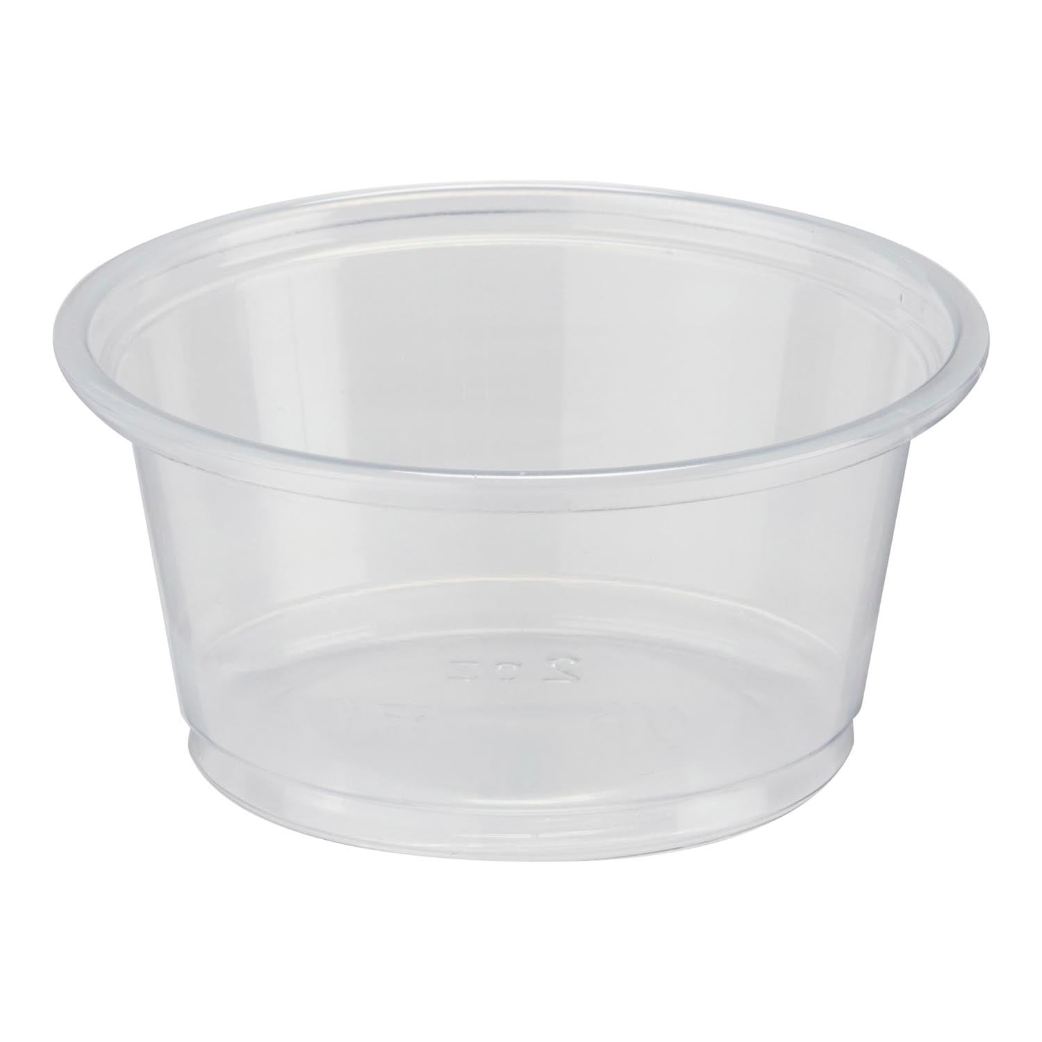 Cup Portion Plastic 2 oz. Clear - 12 x 200 count - Dixie - Packaging a ...