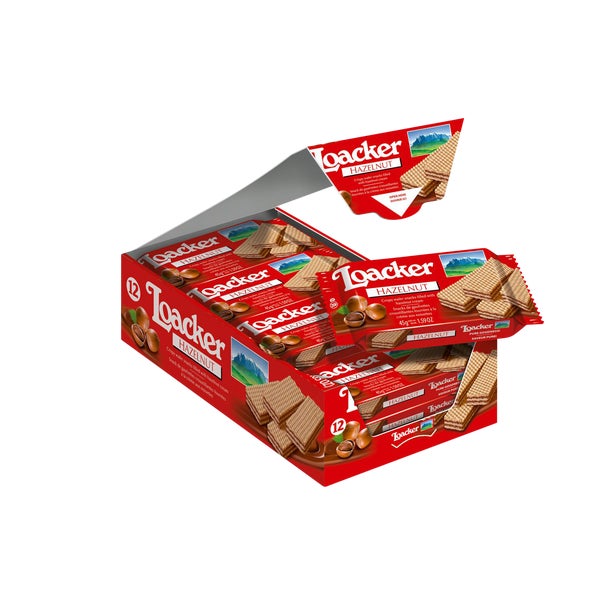 Hazelnut - 48 × 45 g - Loacker - Canadian Distribution - Ships Free Wi ...