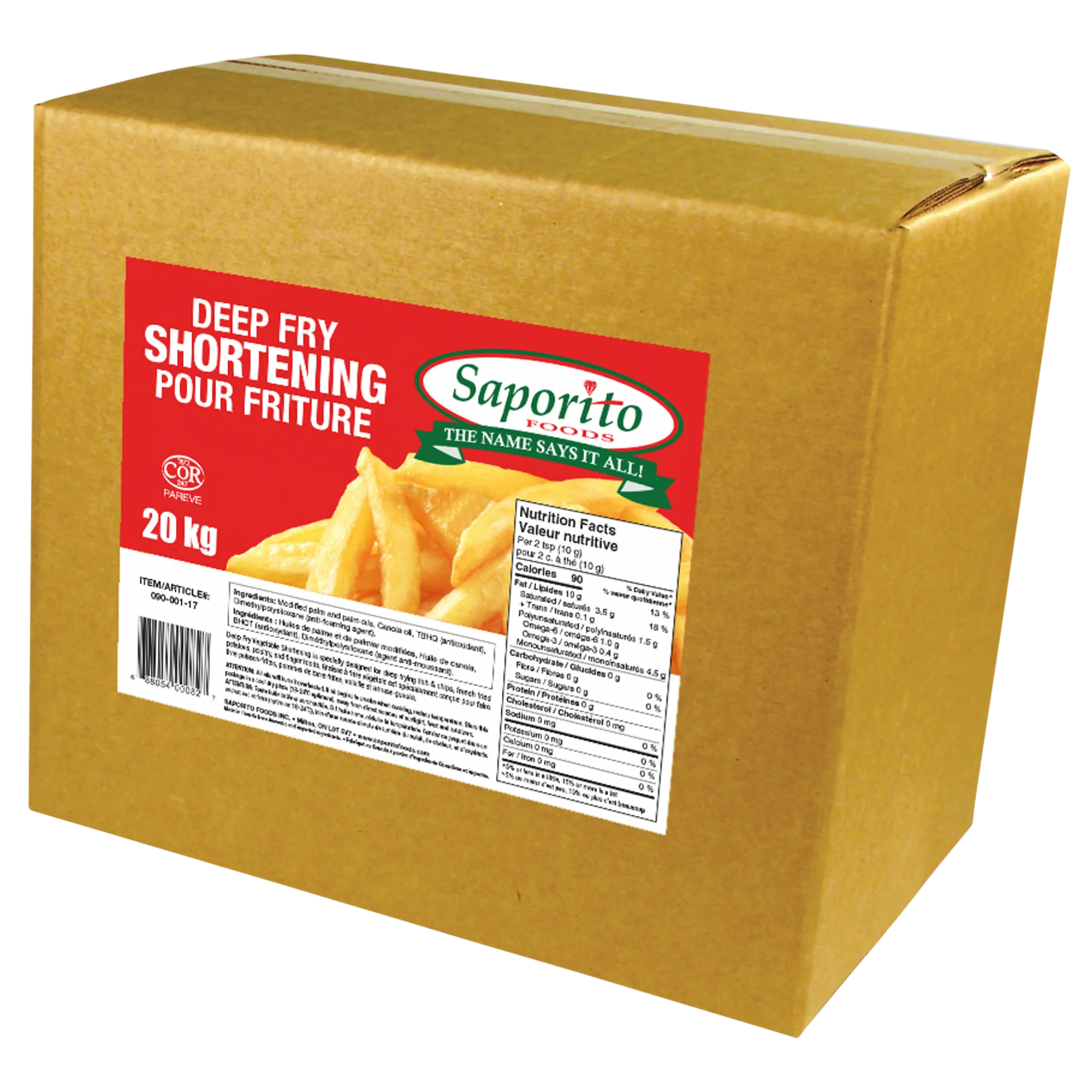 Saporito Deep Fry Shortening - 2 x 20 kg - Grocery and Food Items - Ca ...
