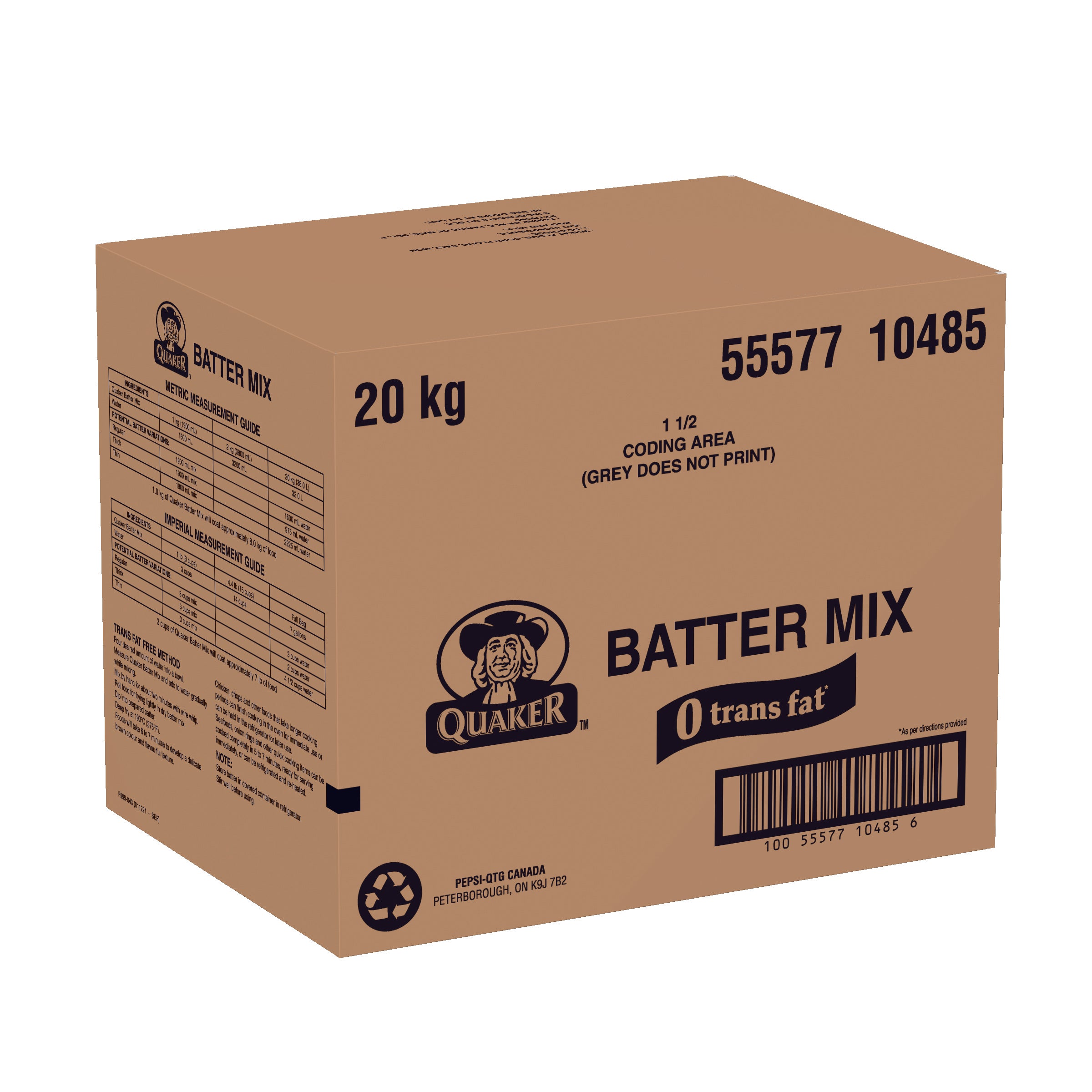 Batter Mix - 1 x 20 kg - Quaker - Baking Mixes and Ingredients - Canad ...