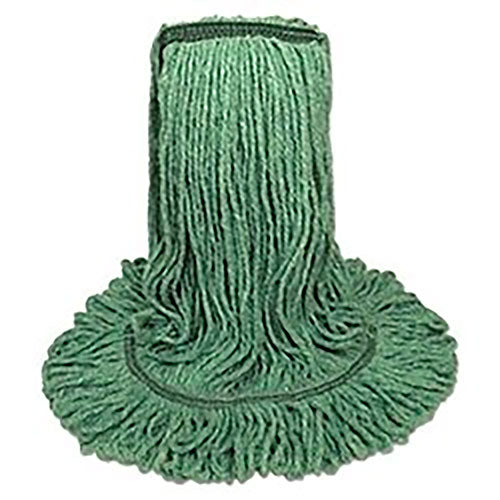 Mop Head Synthetic Green Looped End 20 oz. - 4 x 20 oz - Globe - Packa ...