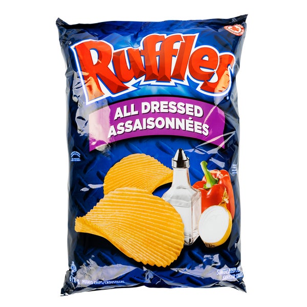 All Dressed Potato Chips - 4 x 612 g - Ruffles - Canadian Distribution ...