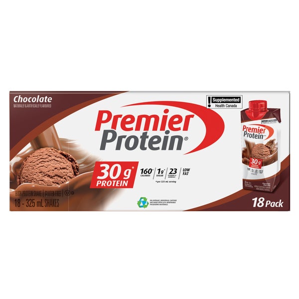 Chocolate Shake - 18 × 325 mL - Premier Protein - Health and Wellness ...