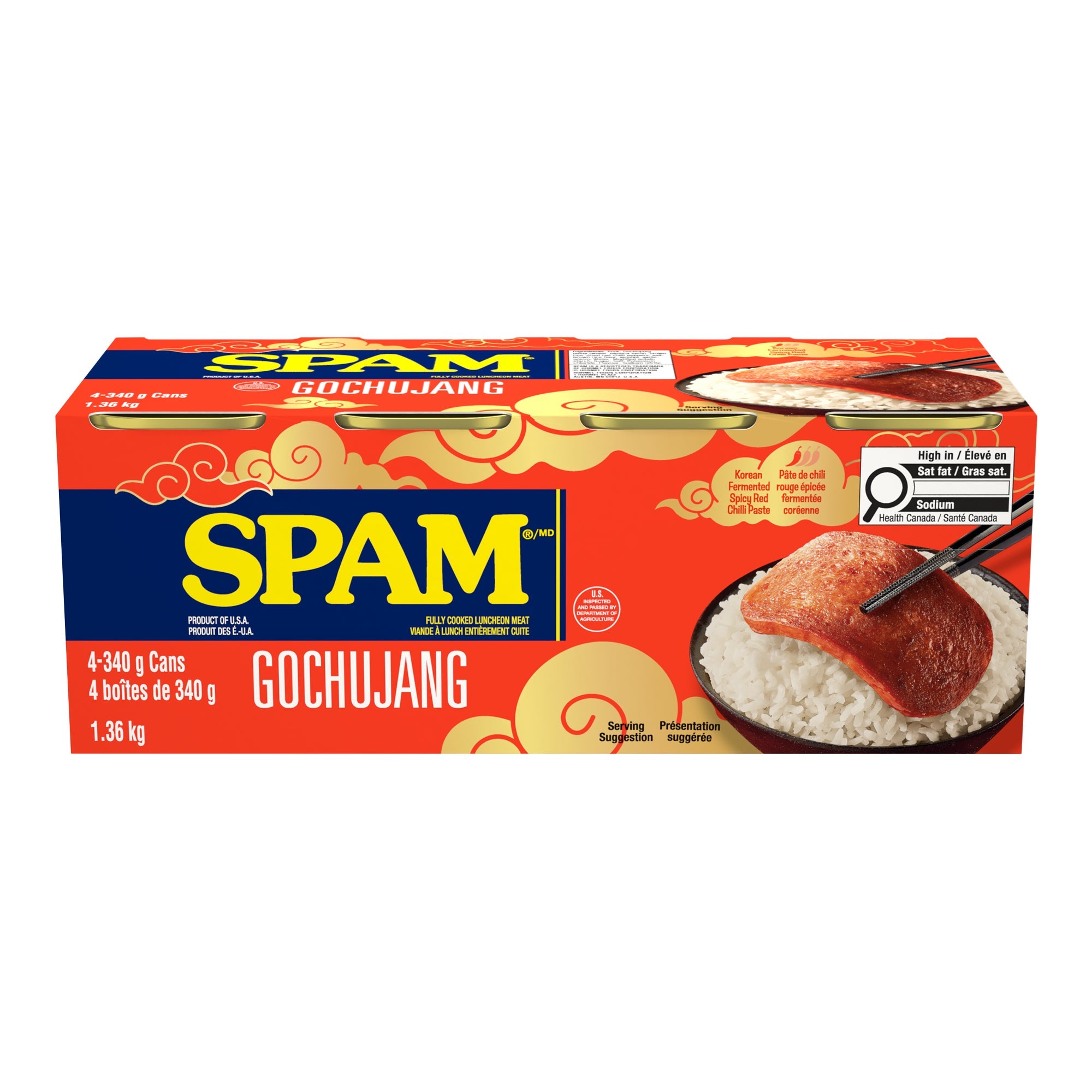 SPAM Gochujang Luncheon Meat - 16 × 340 g - Grocery and Food Items - C ...
