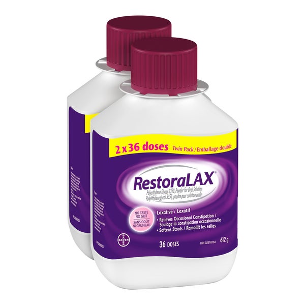 Laxative - 2 x 36 Doses - RestoraLAX - Health and Wellness - Canadian ...