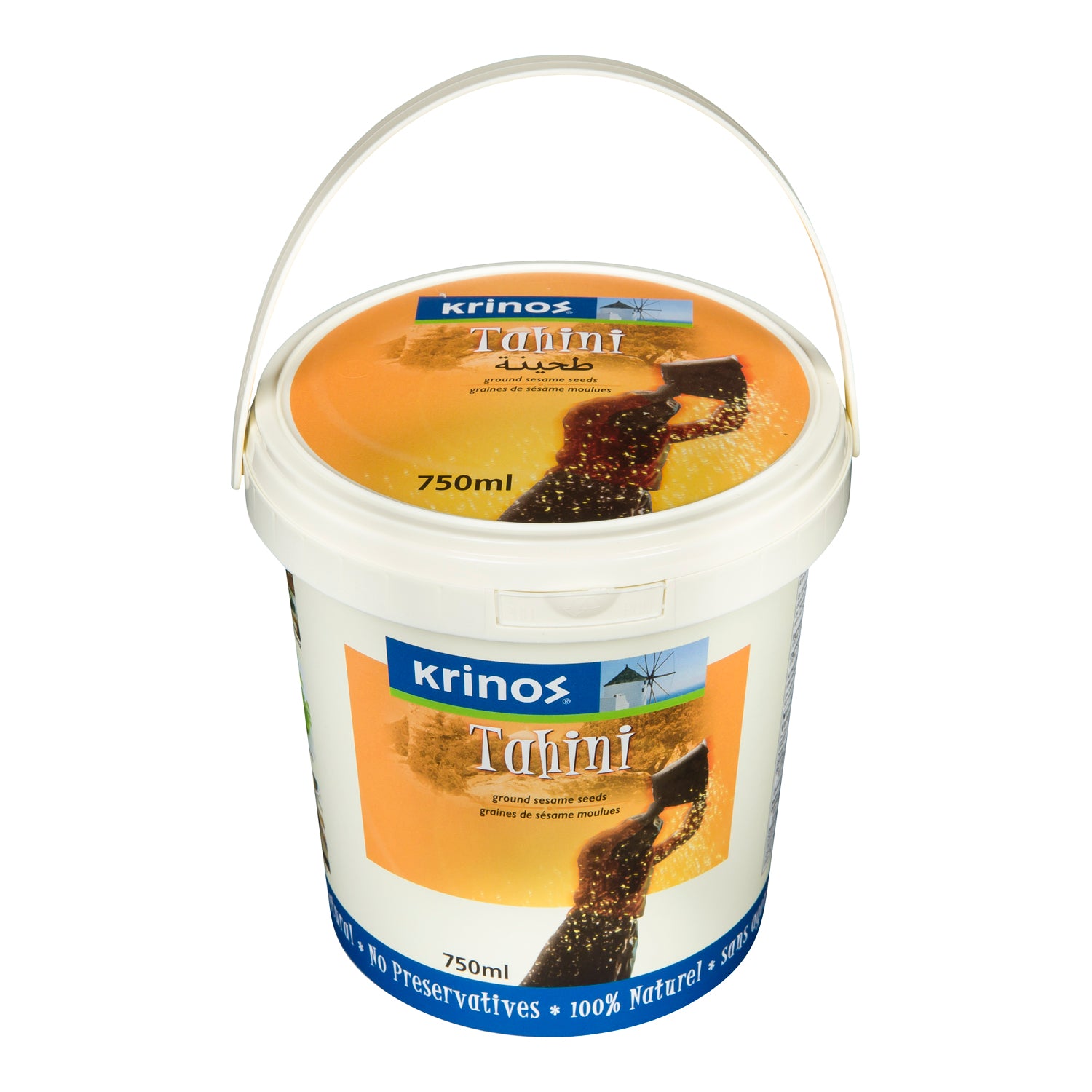 Paste Tahini - 6 x 750 mL - Krinos - Restaurant and Foodservice Ingred ...
