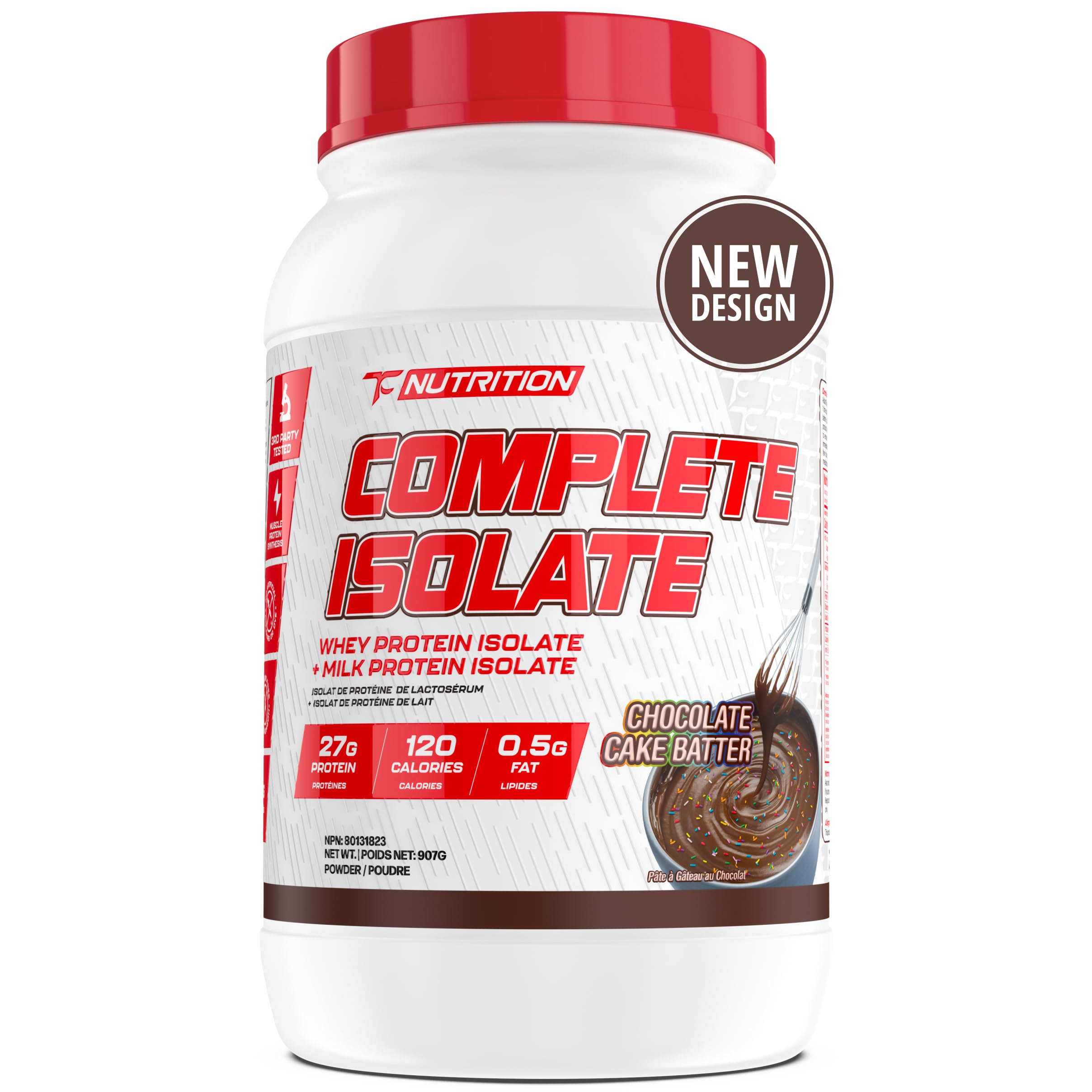 Complete Isolate – Protein Powder – Chocolate Cake Batter – 27 Serving ...