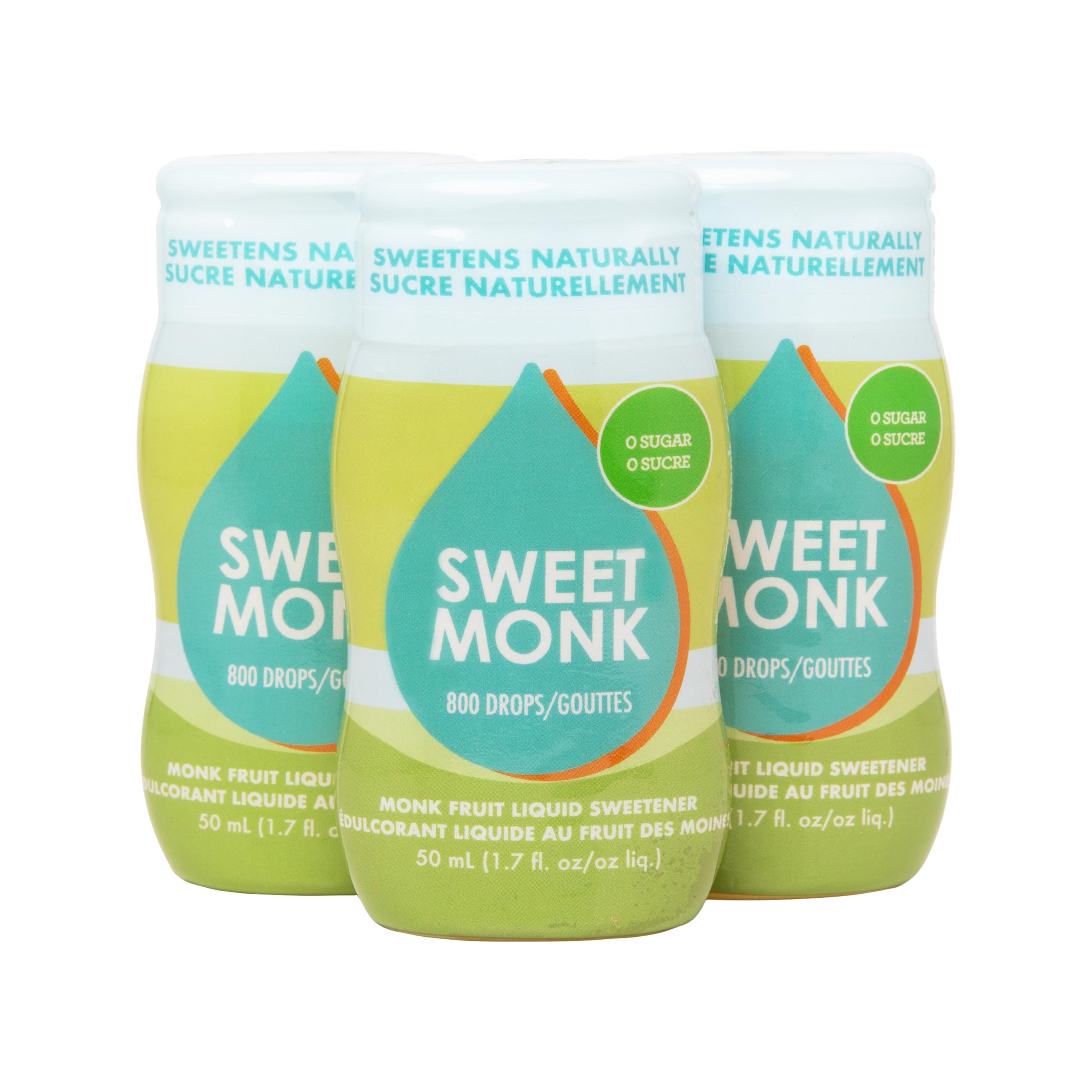 SweetMonk – Pure Monk Fruit Sweetener – Liquid – 50ml x 3 - Canadian D ...