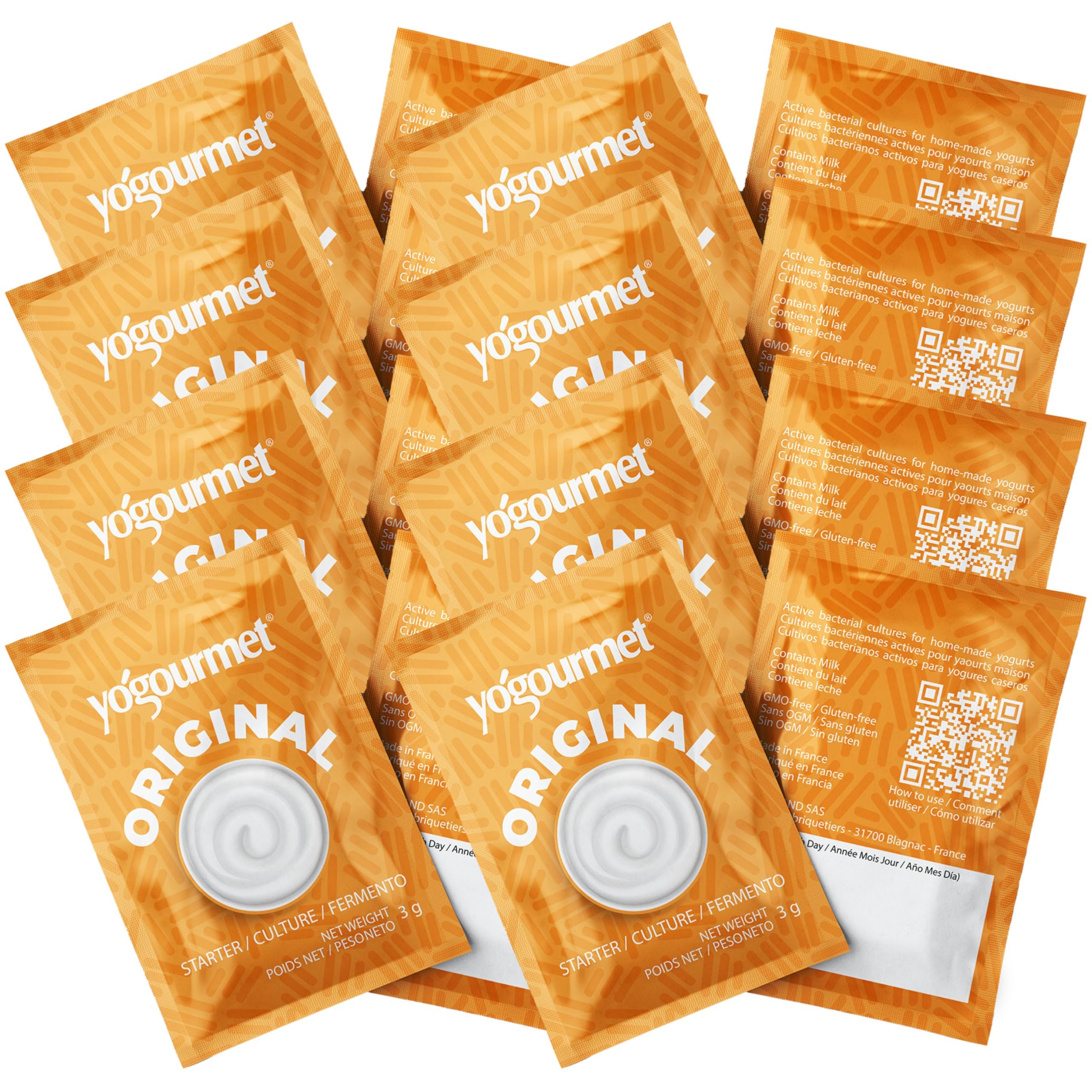 Yogourmet – Yogurt Starter – 16 Sachets – Make 16 Liters - Canadian Di ...