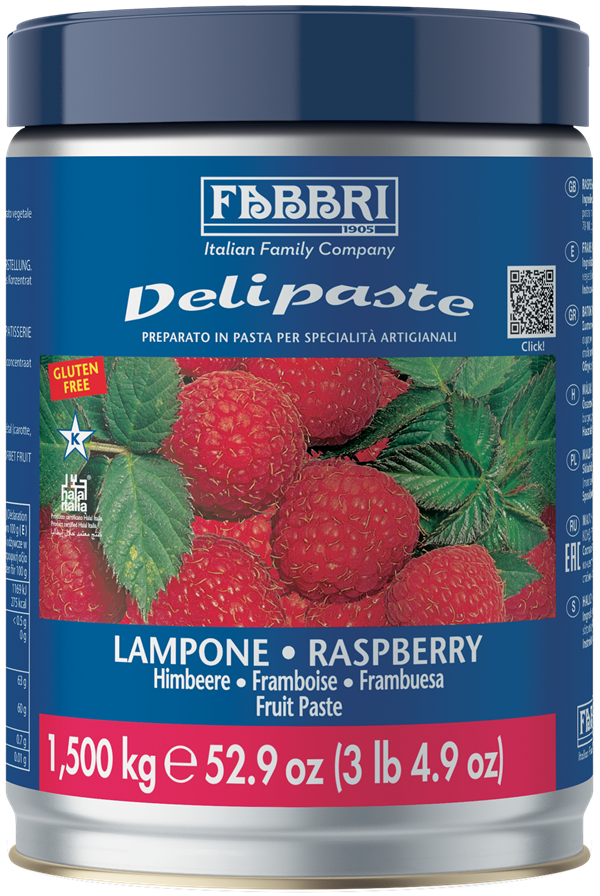 Fabbri Raspberry - DELIPASTE (COMPOUND PASTES) - 8 x 1.5KG Tin - Fabbr ...