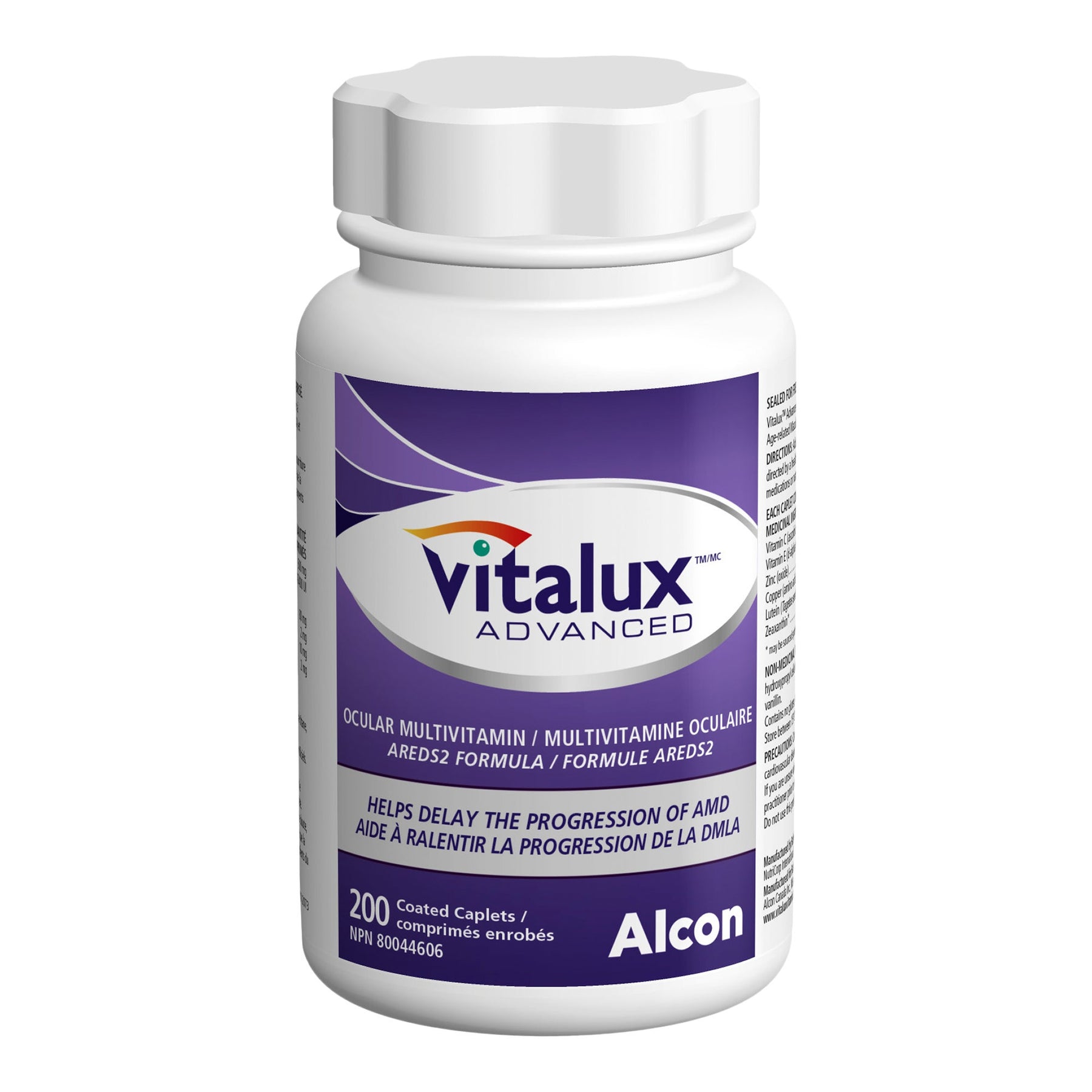 Advanced Ocular Multivitamin - 200 Coated Caplets - Vitalux - Health a ...