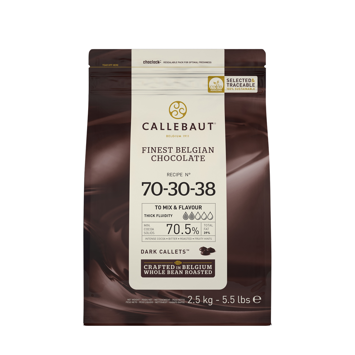 CALLEBAUT - Dark Chocolate Callets - Couvertures - Recipe N - 70-30-38 ...