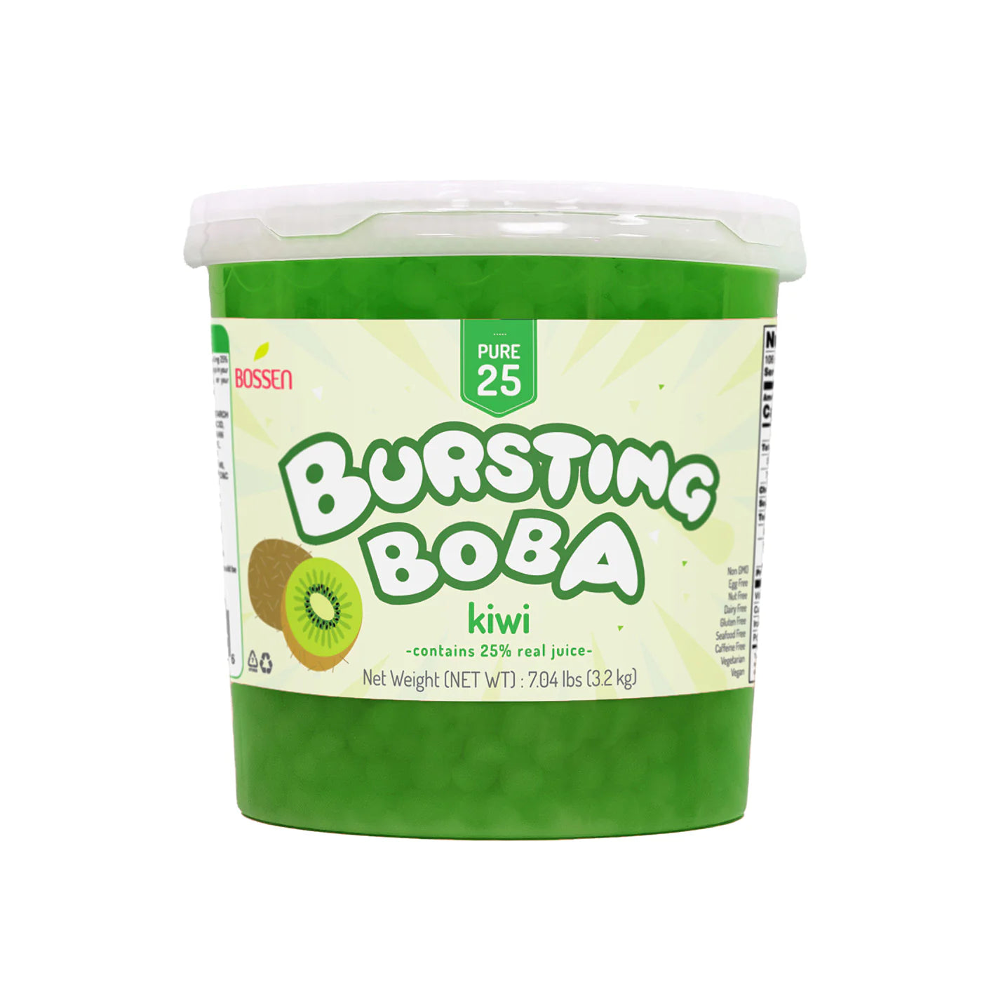 Kiwi Bursting Boba Pure25 - Popping Boba - Bossen - Canada – Fun Foods ...