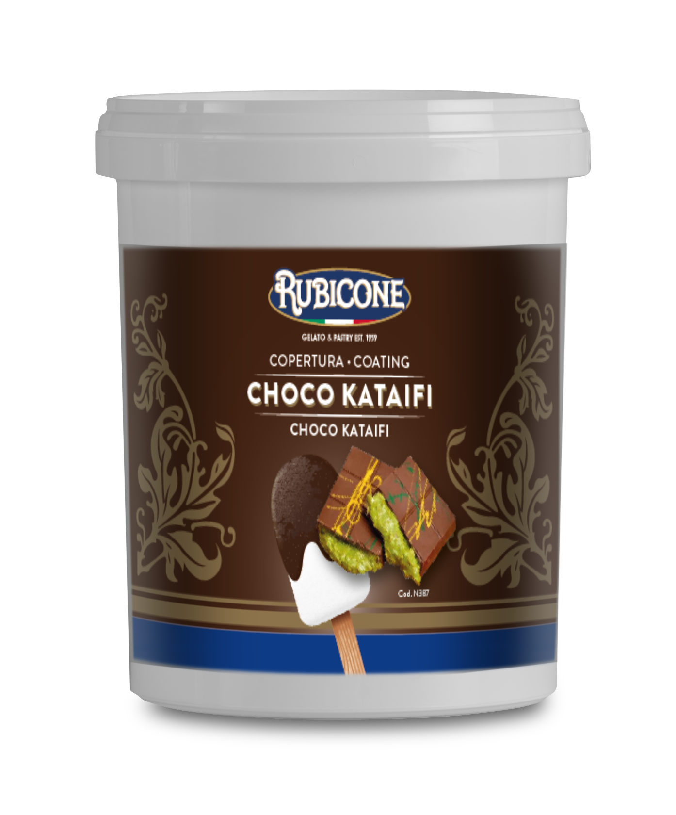 Choco Kataifi (Dubai Chocolate) Dark Chocolate Cone Dip Coating - 1.5 ...