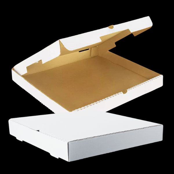 Boîte à pizza Party King 15x21 po blanche - 1 x 50 unités - Masterpiec ...