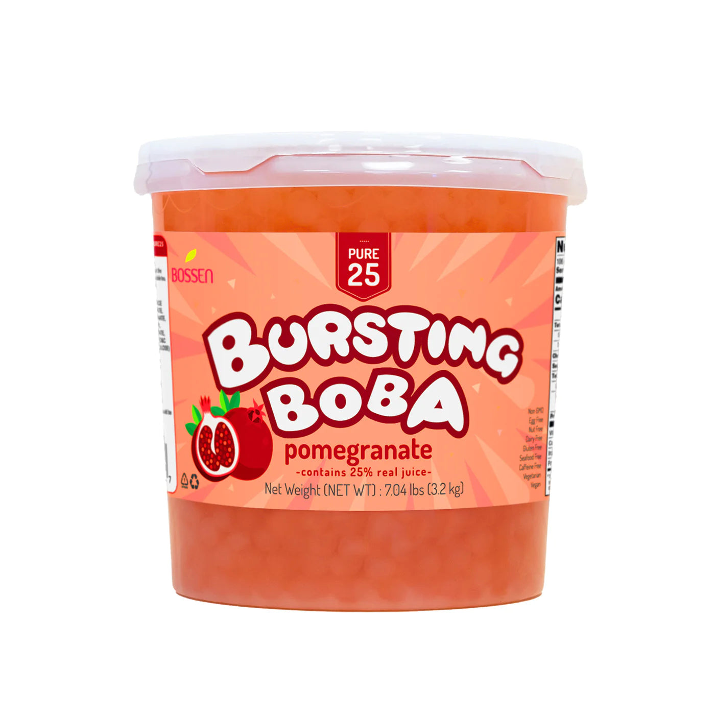 Pomegranate Bursting Boba Pure25 - Popping Boba - Bossen - Canada – Fun ...