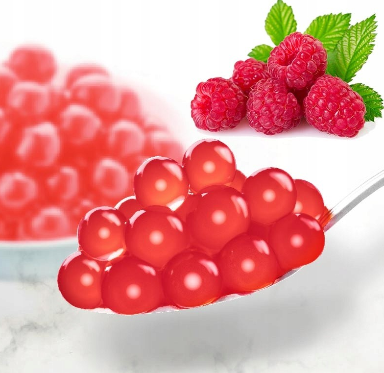 Raspberry Bursting Boba - 7 LB Jar - Popping Boba - Ships Free Within ...