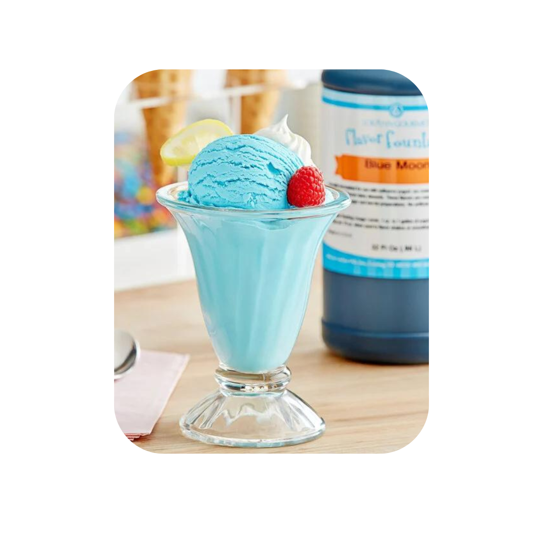 Blue Moon Flavor Fountain - 4 oz - 32 oz Bottle - Flavoring for Ice Cr ...