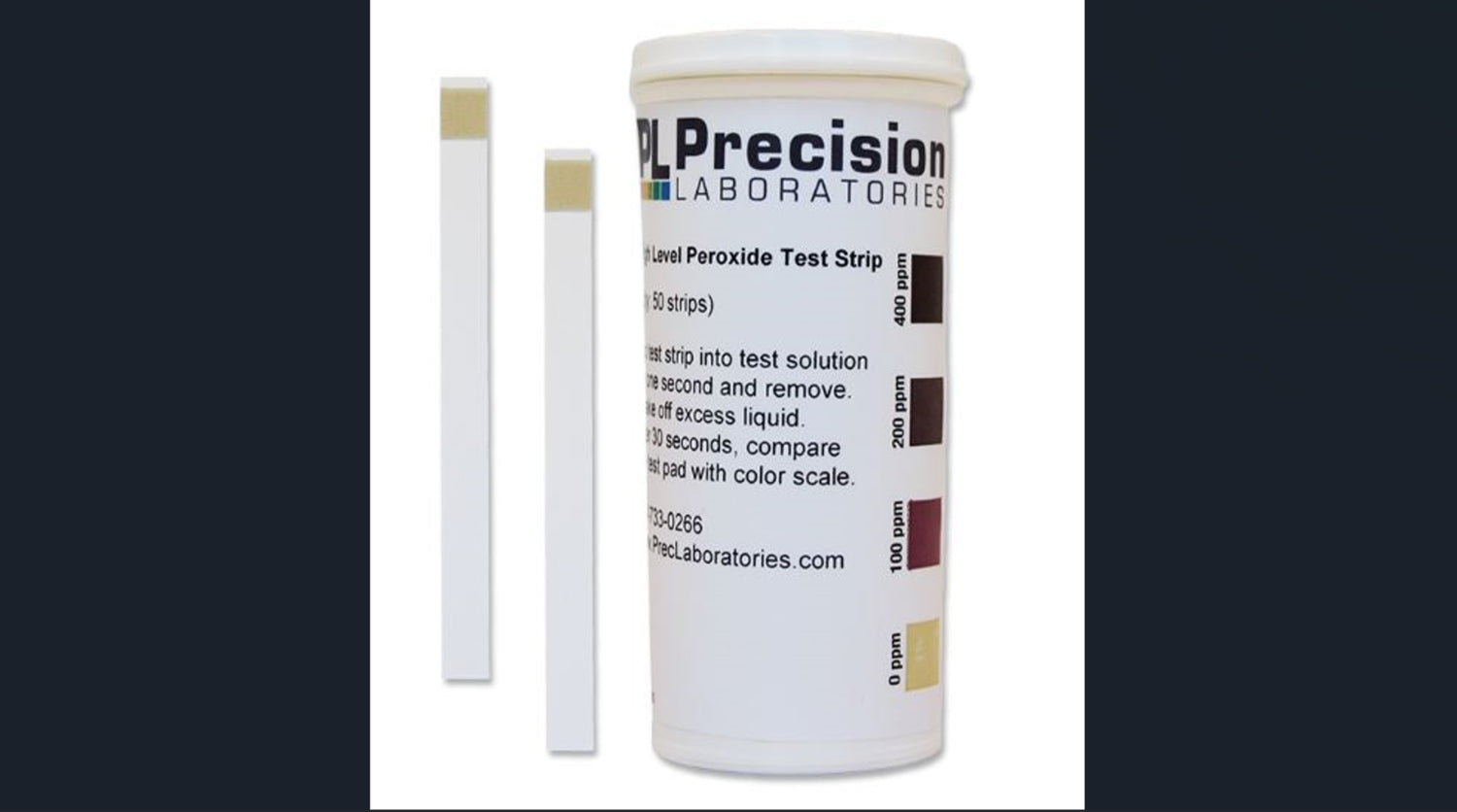 Strip Test Peroxide 100/Vial - 100 x 1 each - Ecolab - Packaging and A ...