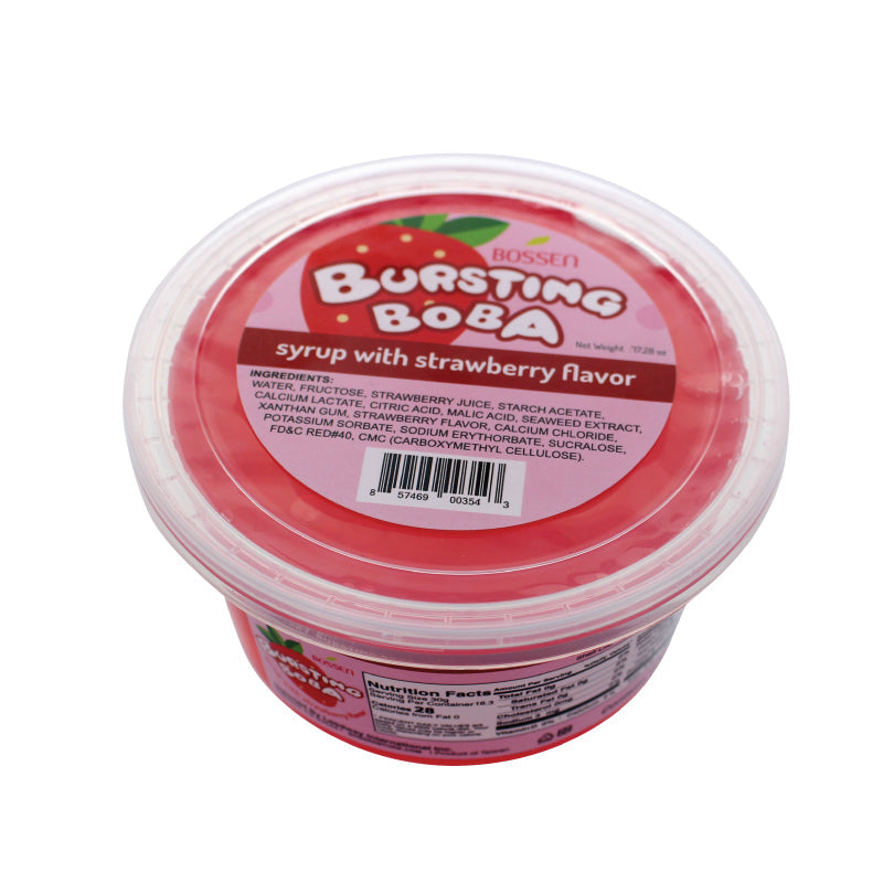 Strawberry Bursting Boba® | Popping Boba | 490g Mini Tub | 6 Mini Tubs ...