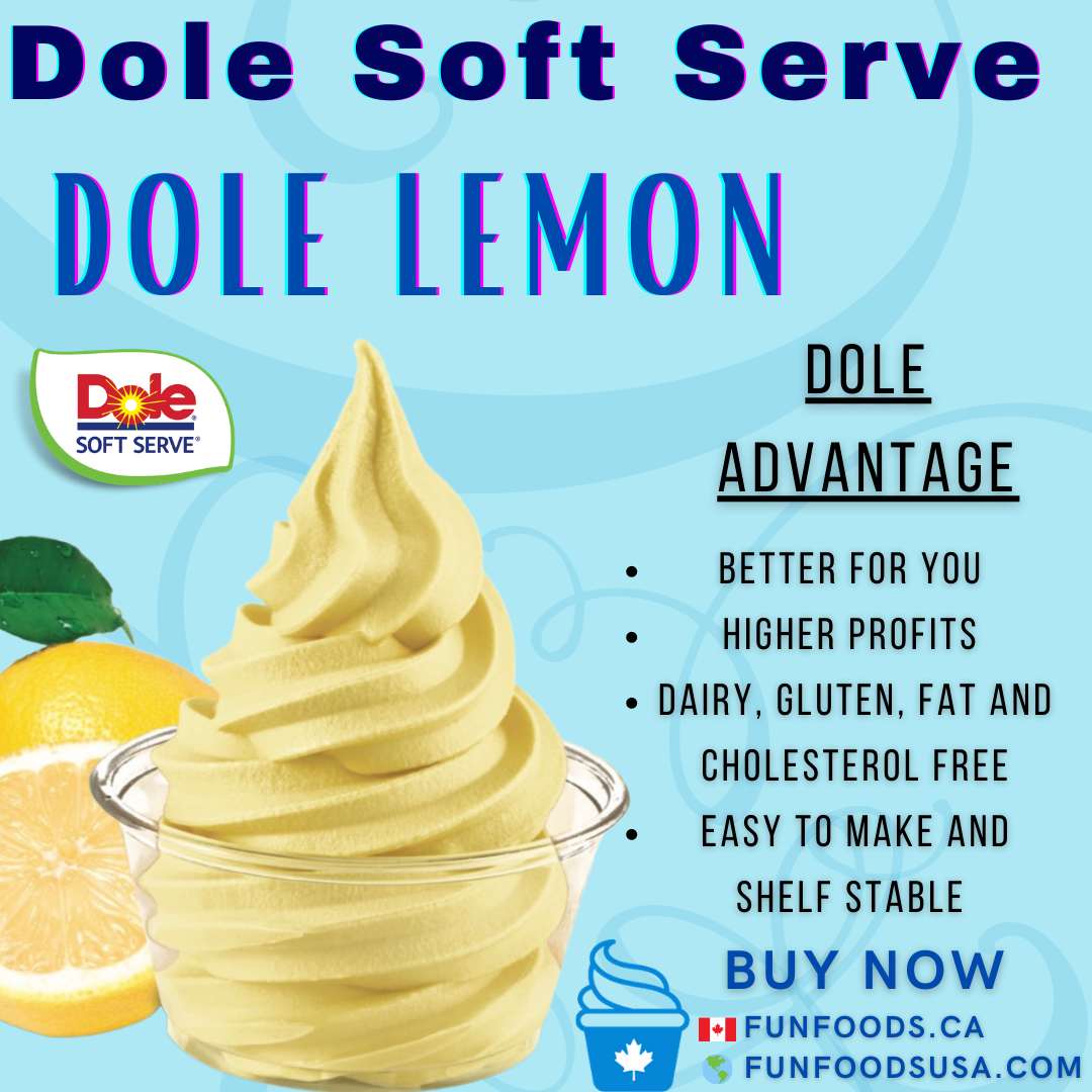 Dole Lemon Soft Serve Mix - 4.4 Lbs. Bag - Case (4 X 4.4lb Bags) - Can ...
