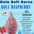 Dole Raspberry Soft Serve Mix - 4.4 Lbs. Bag - Case (4 X 4.4lb Bags ...