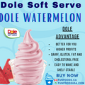 Dole Watermelon Soft Serve Mix - 4.4 Lbs. Bag - Case (4 X 4.4lb Bags ...