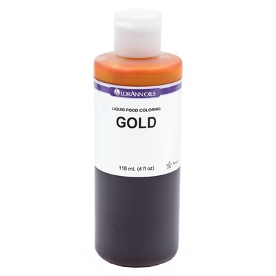 Gold Liquid Food Color - Liquid Food Coloring - 4 oz - 1 Gallon – Fun ...