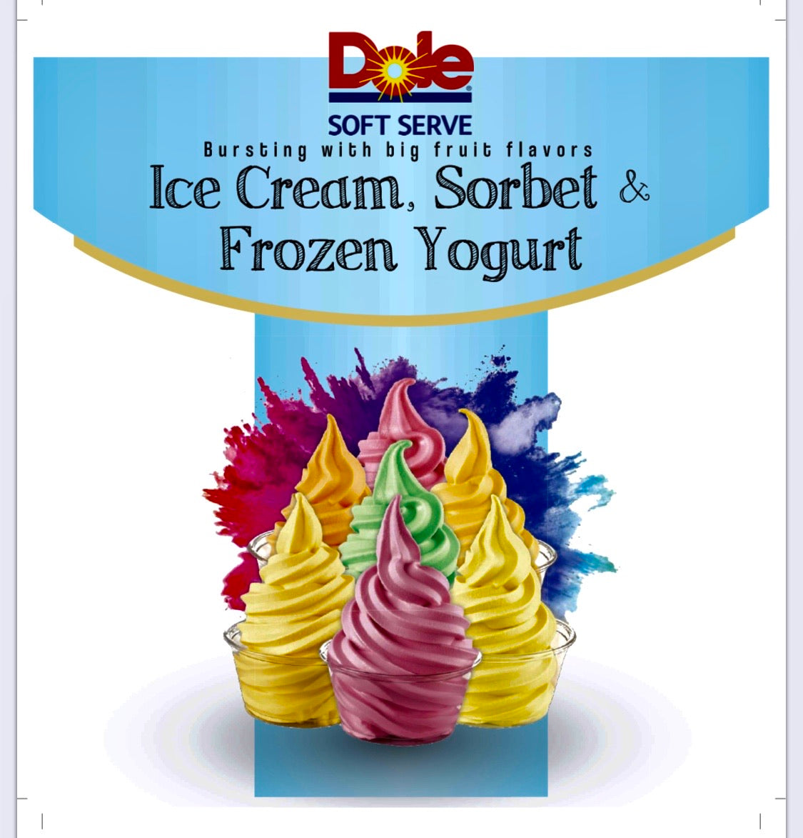 Dole Pineapple Soft Serve Mix - 4.4 Lbs. Bag - Case (4 X 4.4lb Bags ...