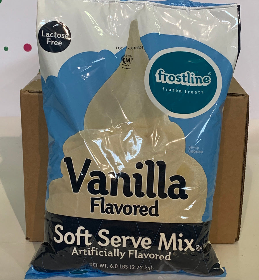 Frostline Vanilla Soft Serve Ice Cream Mix - 6 Lbs. Bag - Case (6 X 6 ...