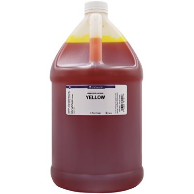 Yellow Liquid Food Color - Liquid Food Coloring - 4 oz, 1 Gallon – Fun ...
